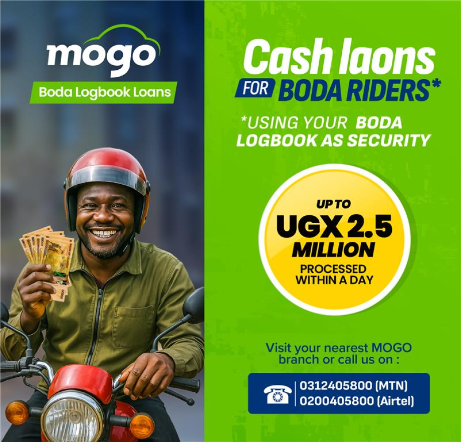 MOGO Boda Logbook Loans - Lowest Weekly Payment in Uganda | www.mogo.co.ug